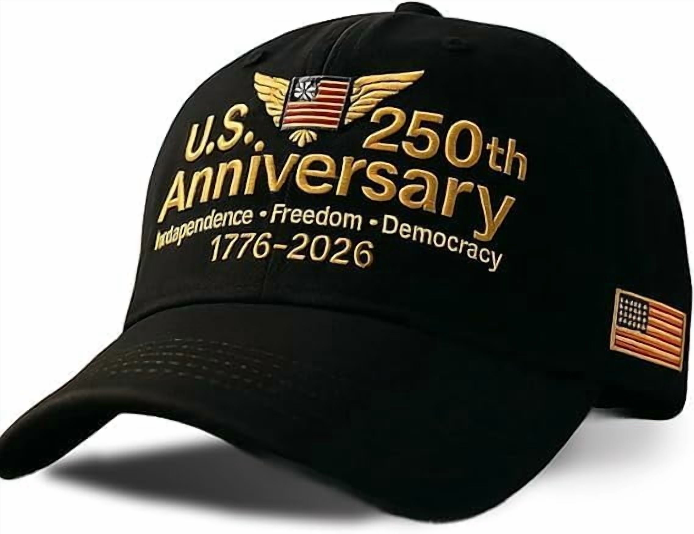 U.S. 250th Anniversary Retro Washed Cap, Adjustable U.S. 250th ...
