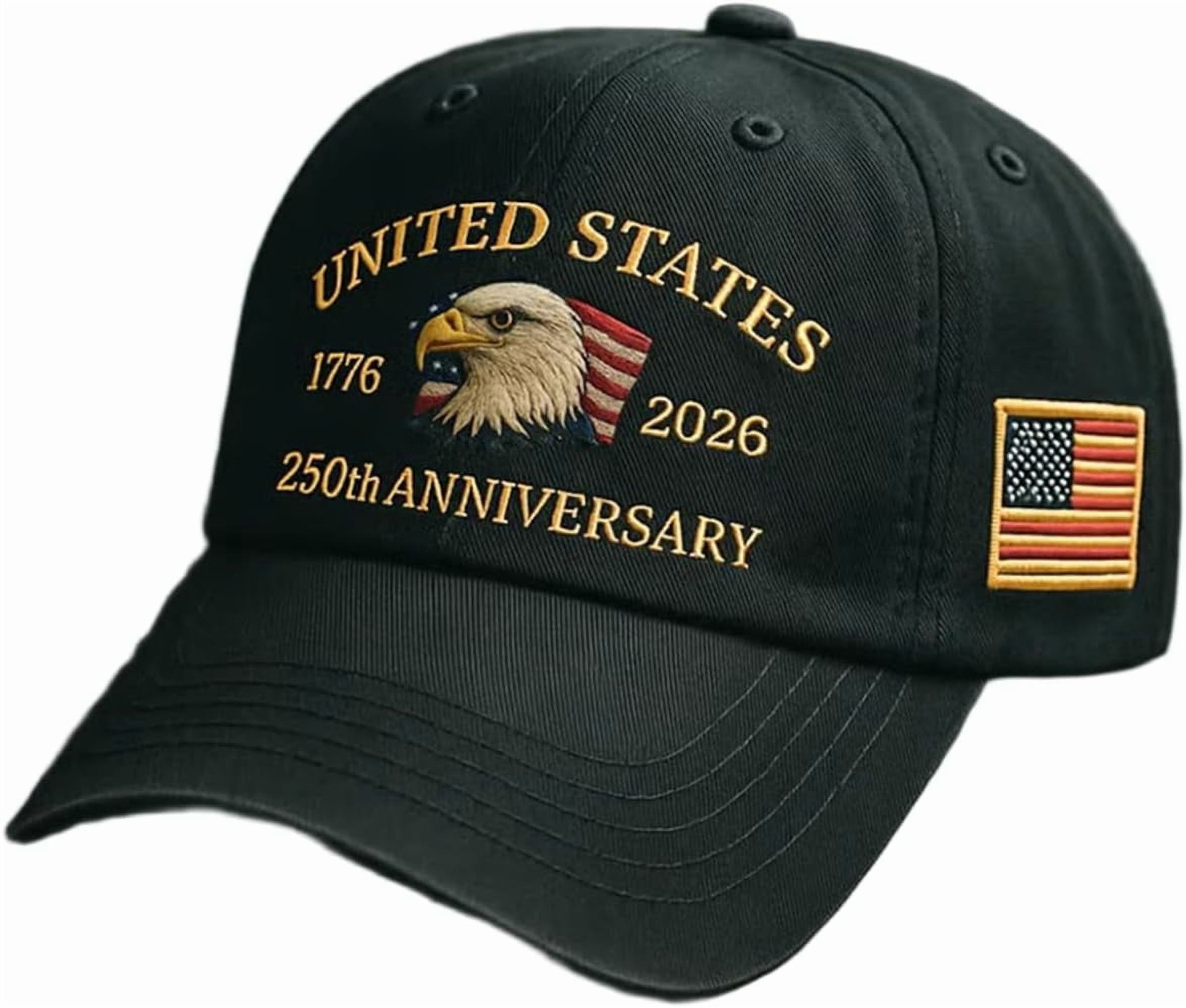 U.S.A. 250th Anniversary Commemorative Hat, Embroidered Adjustable 250 ...