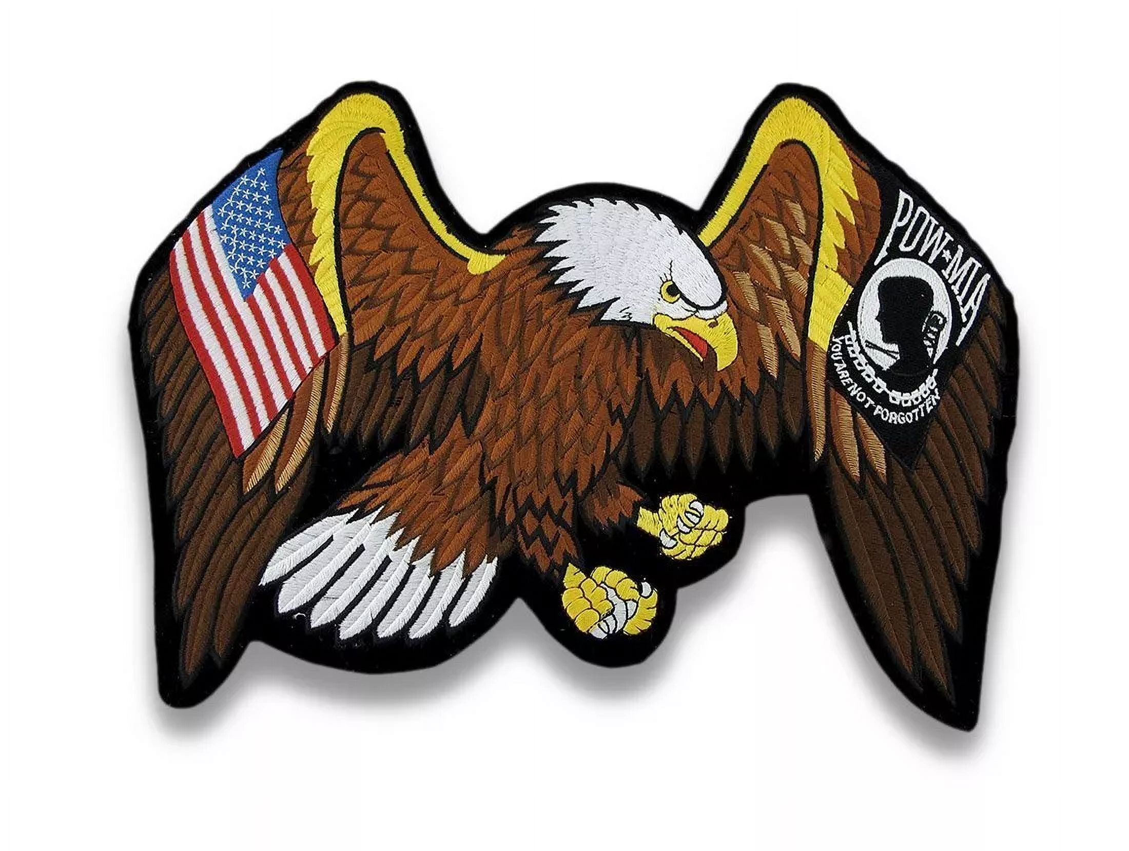 U.S.A. and POW/MIA Flag Motorcycle Biker Vest/Jacket Patch - Walmart.com