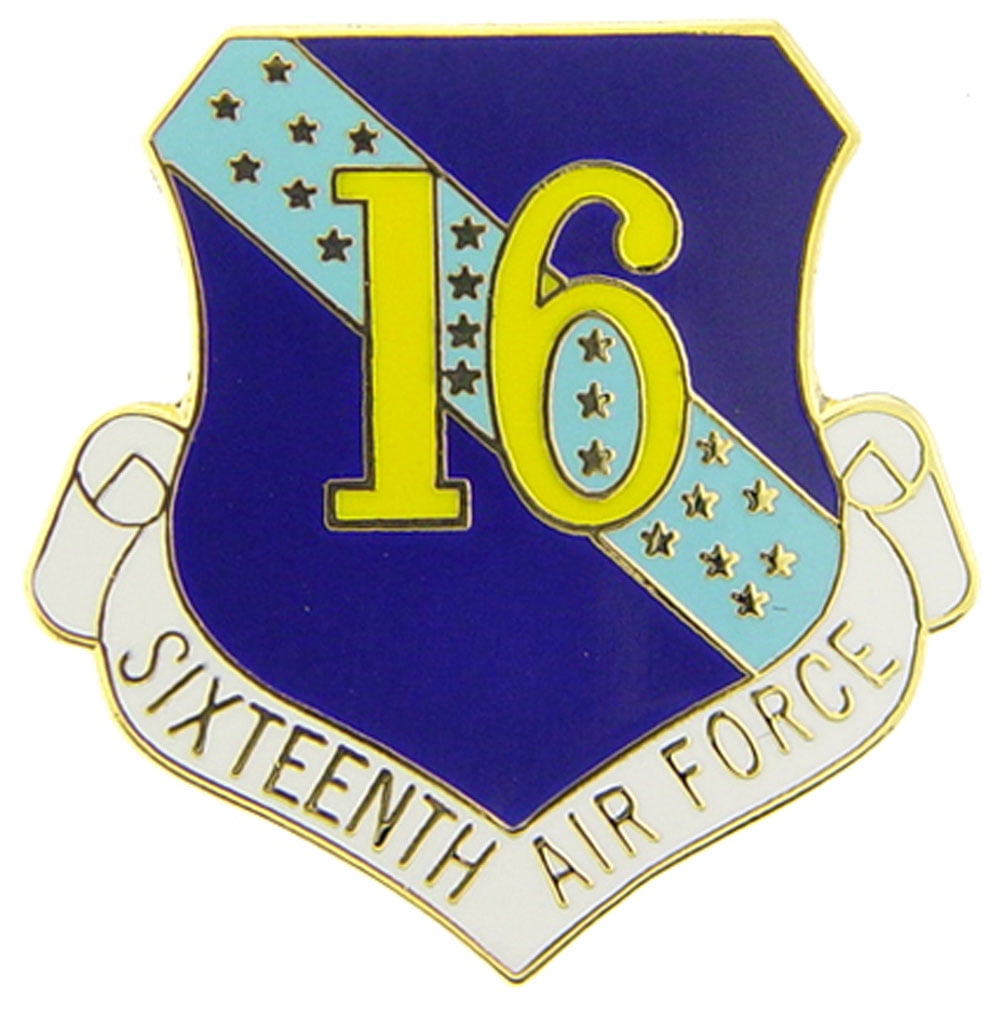 U.S. AIR FORCE, 16th Air Force SHIELD - Original Artwork, Expertly ...