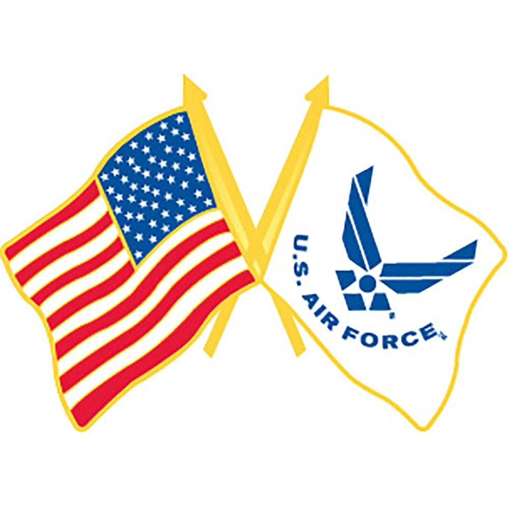 U.S. AIR FORCE, Cross Flag USA & USAF Small - Original Artwork ...