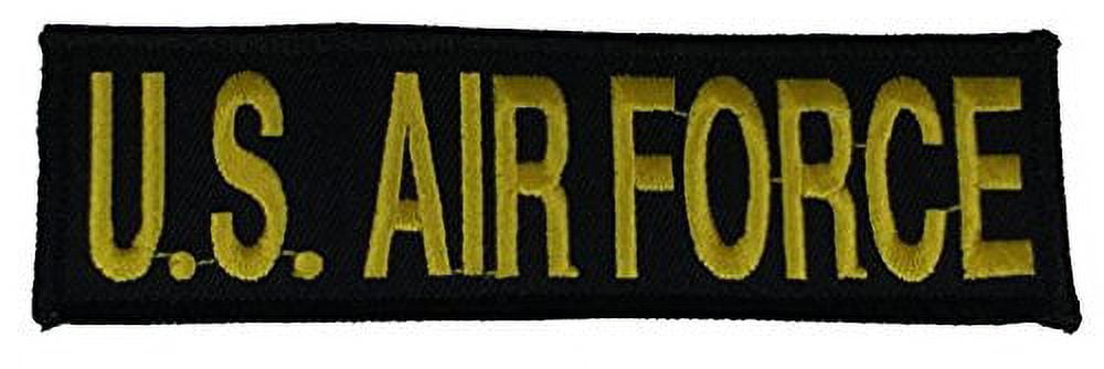 U.S. AIR FORCE NAME TAPE STYLE Patch - Black/Gold - Veteran Owned ...