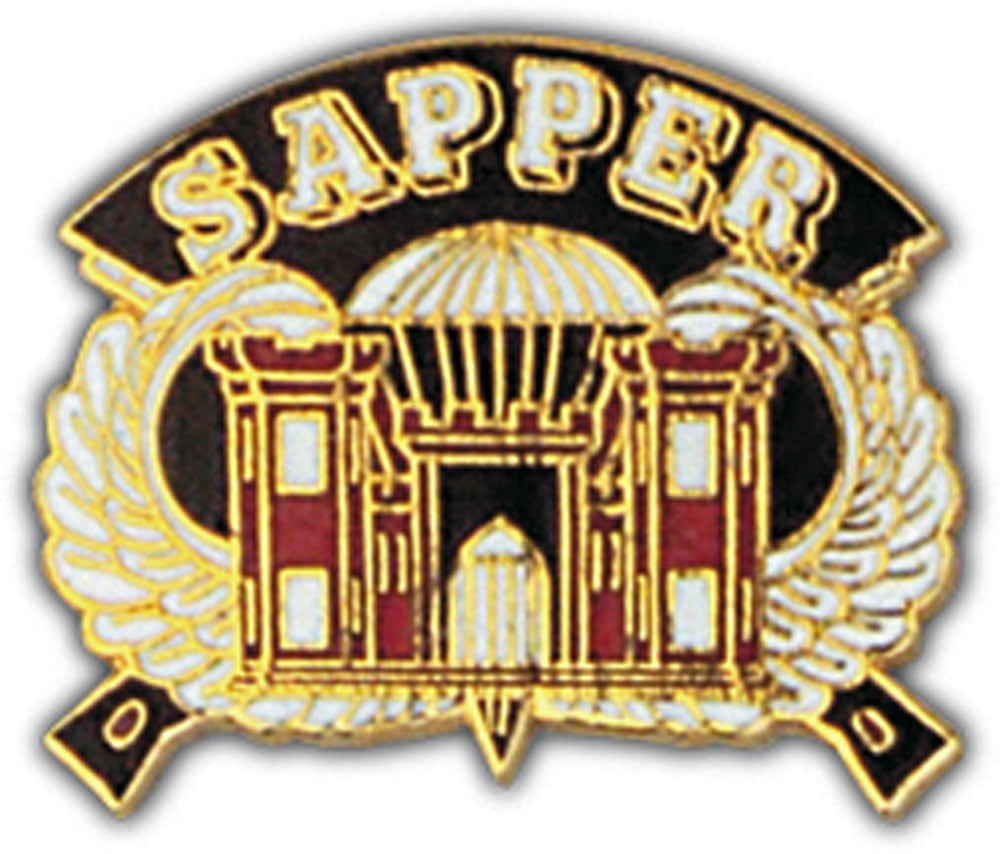 U.S. ARMY, ARMY SAPPER - Original Artwork, Expertly Designed PIN - 1. ...