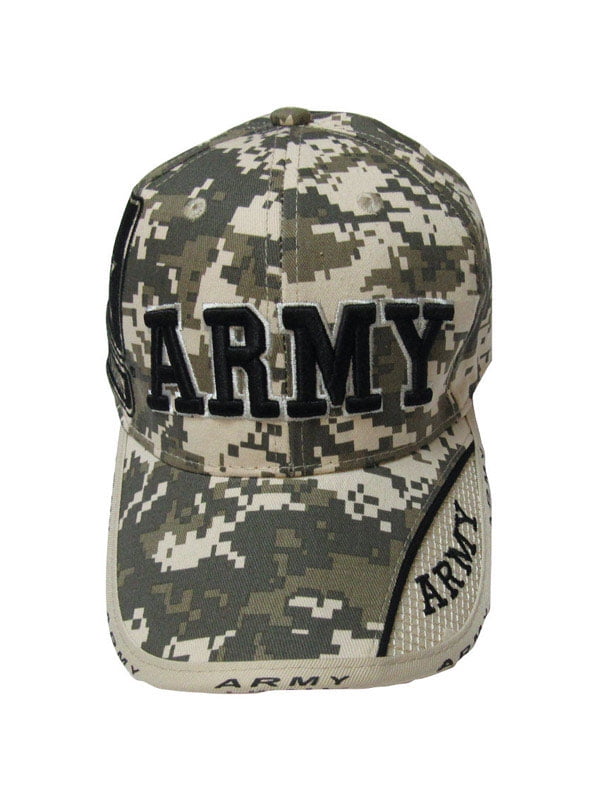 JWM U.S. Army Logo Baseball Cap Digital Camouflage One Size Fits All ...