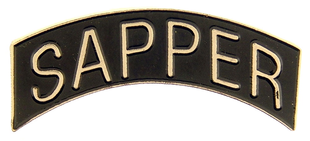 U.S. ARMY, SAPPER TAB - Original Artwork, Expertly Designed PIN Silver ...
