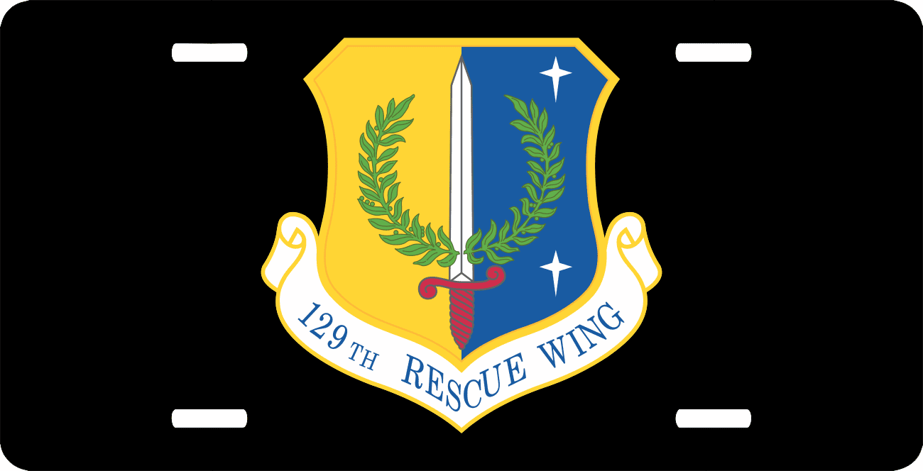 U.S. Air Force 129th Rescue Squadron Wing License Plate - Walmart.com