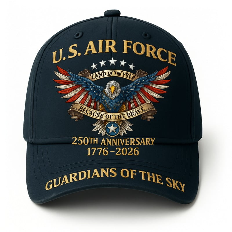 U.S. Air Force 250th Anniversary 1776-2026 Cap: Land Of The Free ...