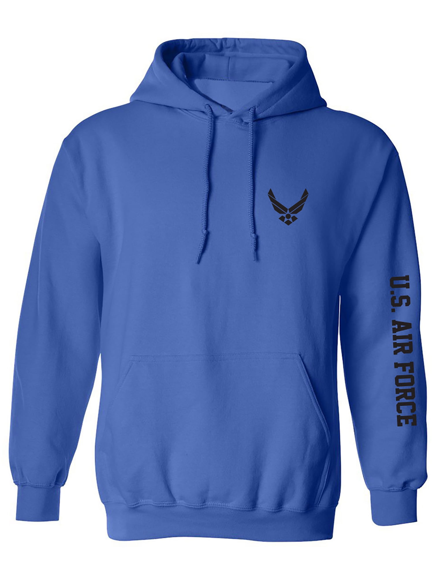 U.S. Air Force Black Sleeve Print Adult Hooded Sweatshirt - Walmart.com
