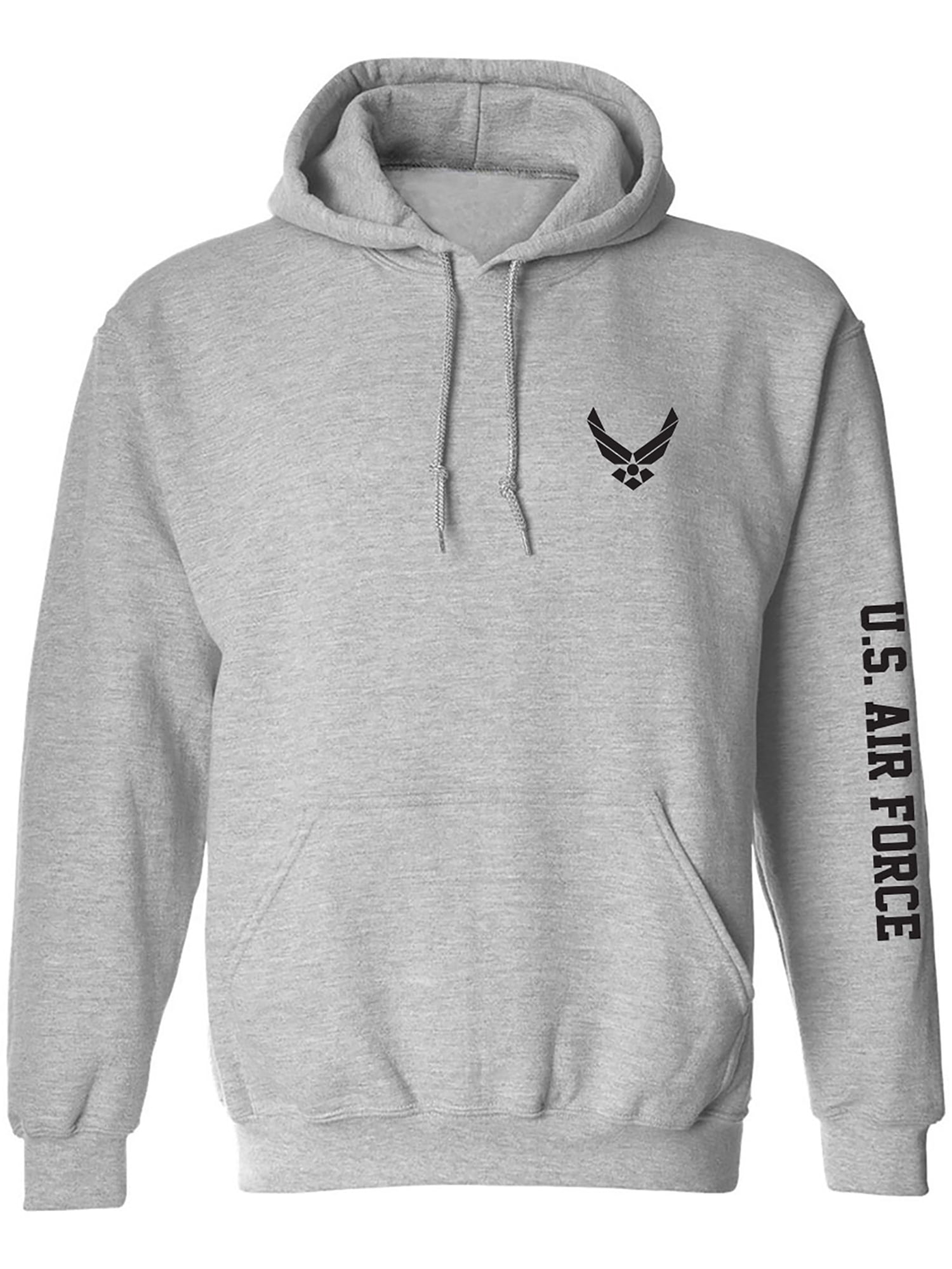 U.S. Air Force Black Sleeve Print Adult Hooded Sweatshirt - Walmart.com