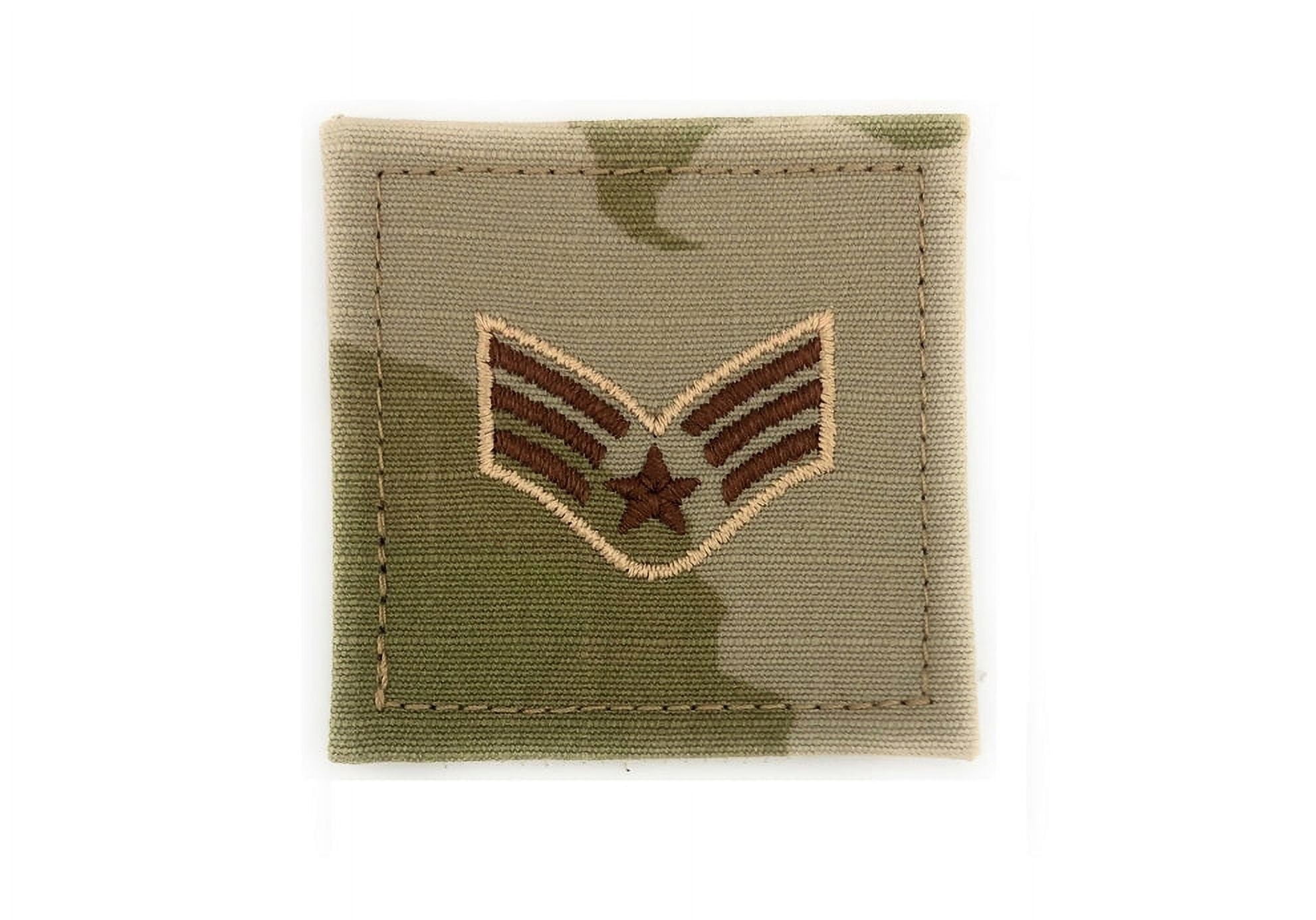 U.S. Air Force E4 Senior Airman OCP 2x2 With Hook Fastener - Walmart.com