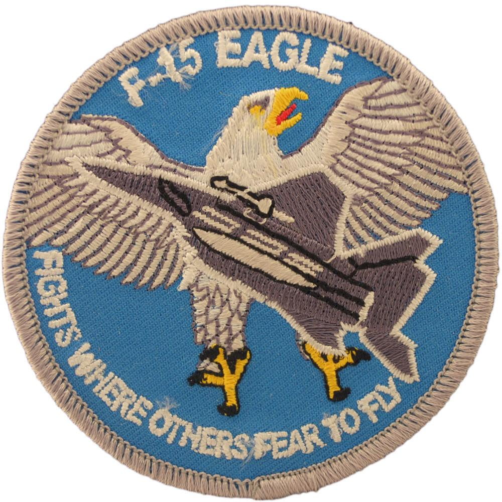 U.S. Air Force F-15 Eagle Patch Blue & White 3" - Walmart.com