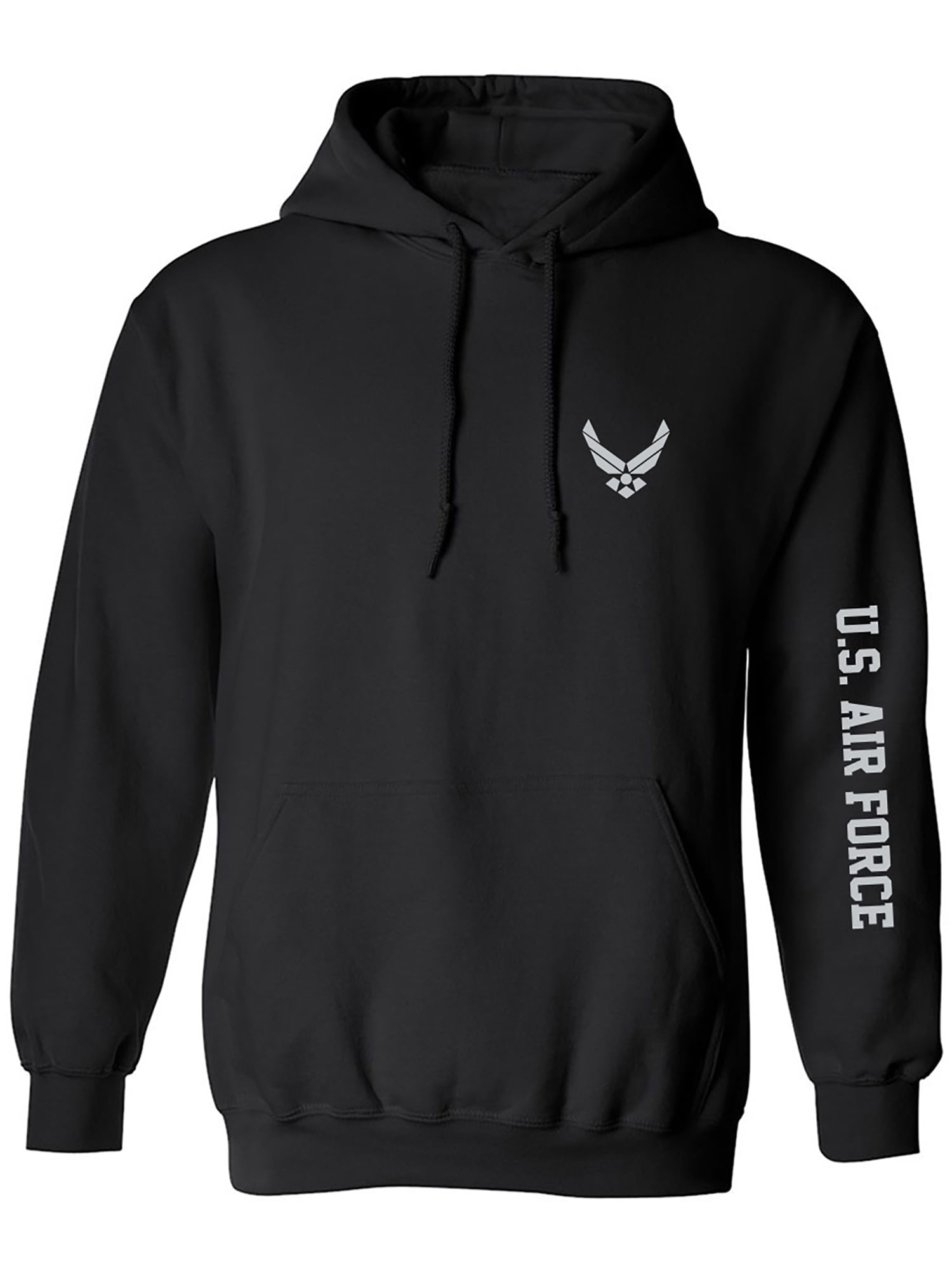 U.S. Air Force Grey Sleeve Print Adult Hooded Sweatshirt - Walmart.com