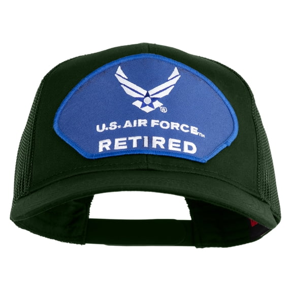U.S. Air Force Retired Blue Patched Solid Cotton Twill Mesh Prostyle ...