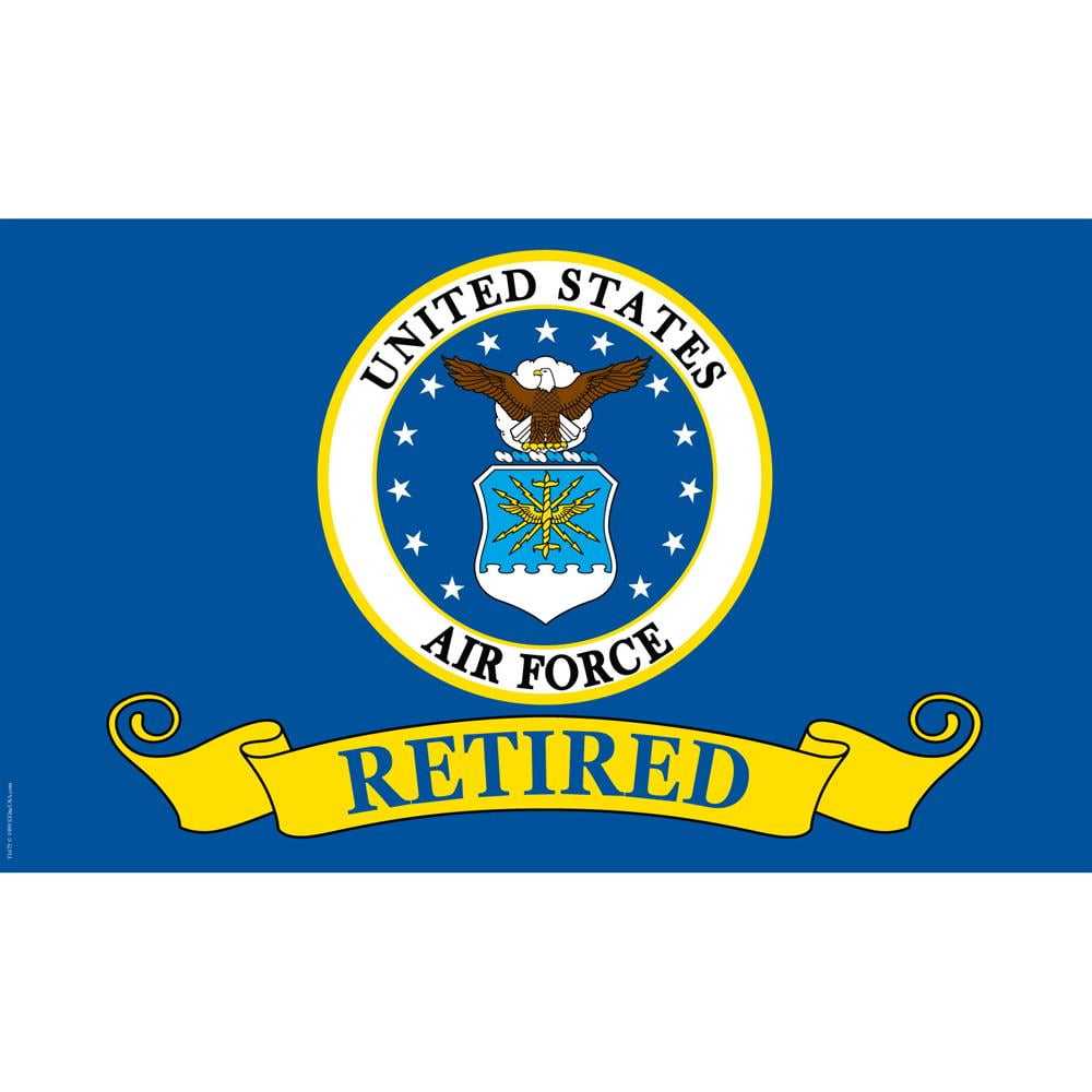 Officially Licensed U.S. Air Force Retired Flag with Grommets, 3ft x ...