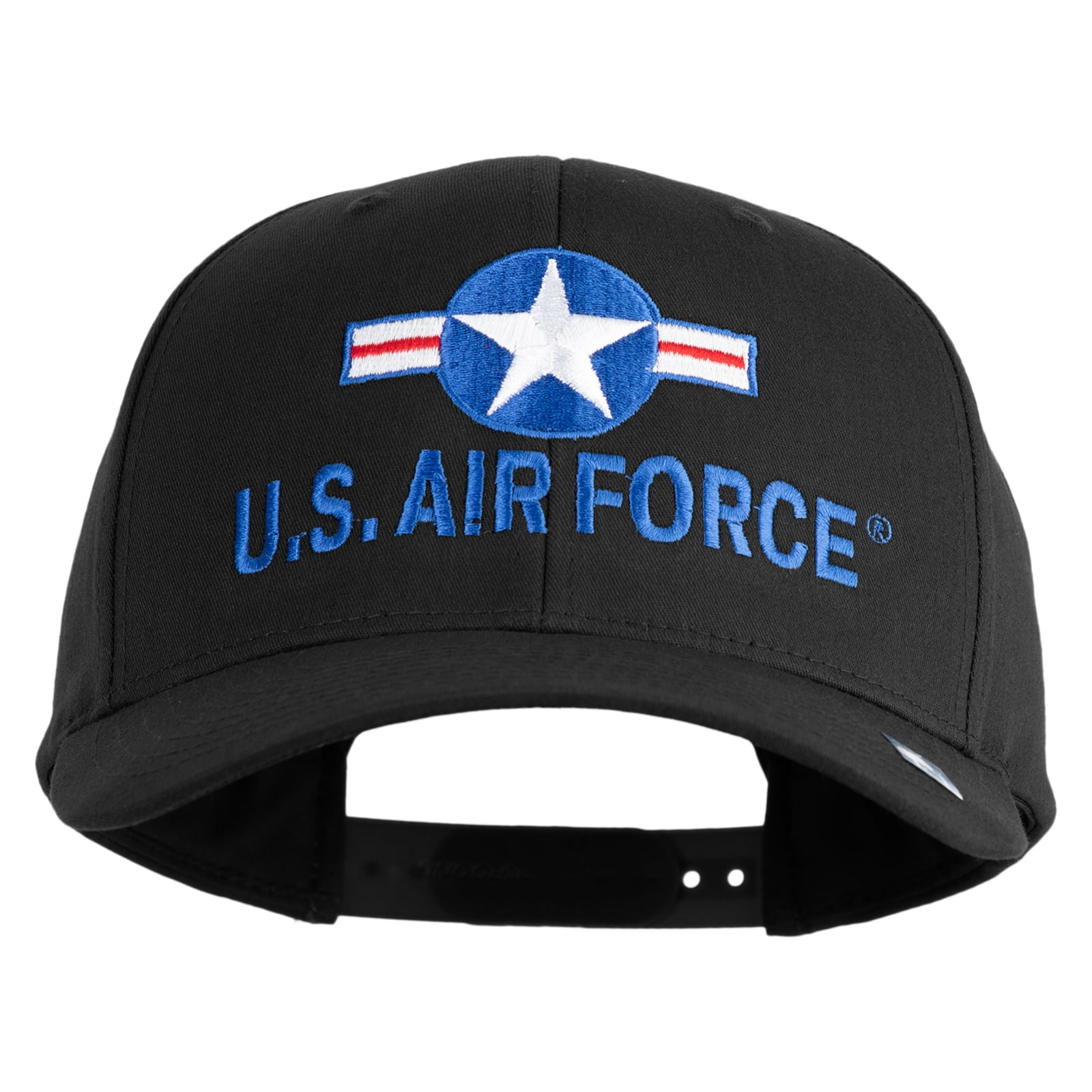 U.S. Air Force Roundel Embroidered Retro Cotton Blend Snapback Cap ...