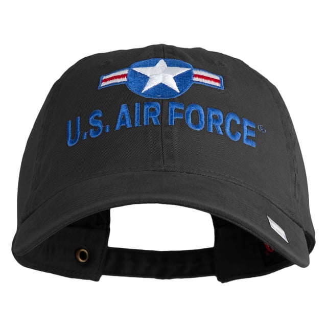 U.S. Air Force Roundel Embroidered Washed Solid Pigment Dyed Cotton ...