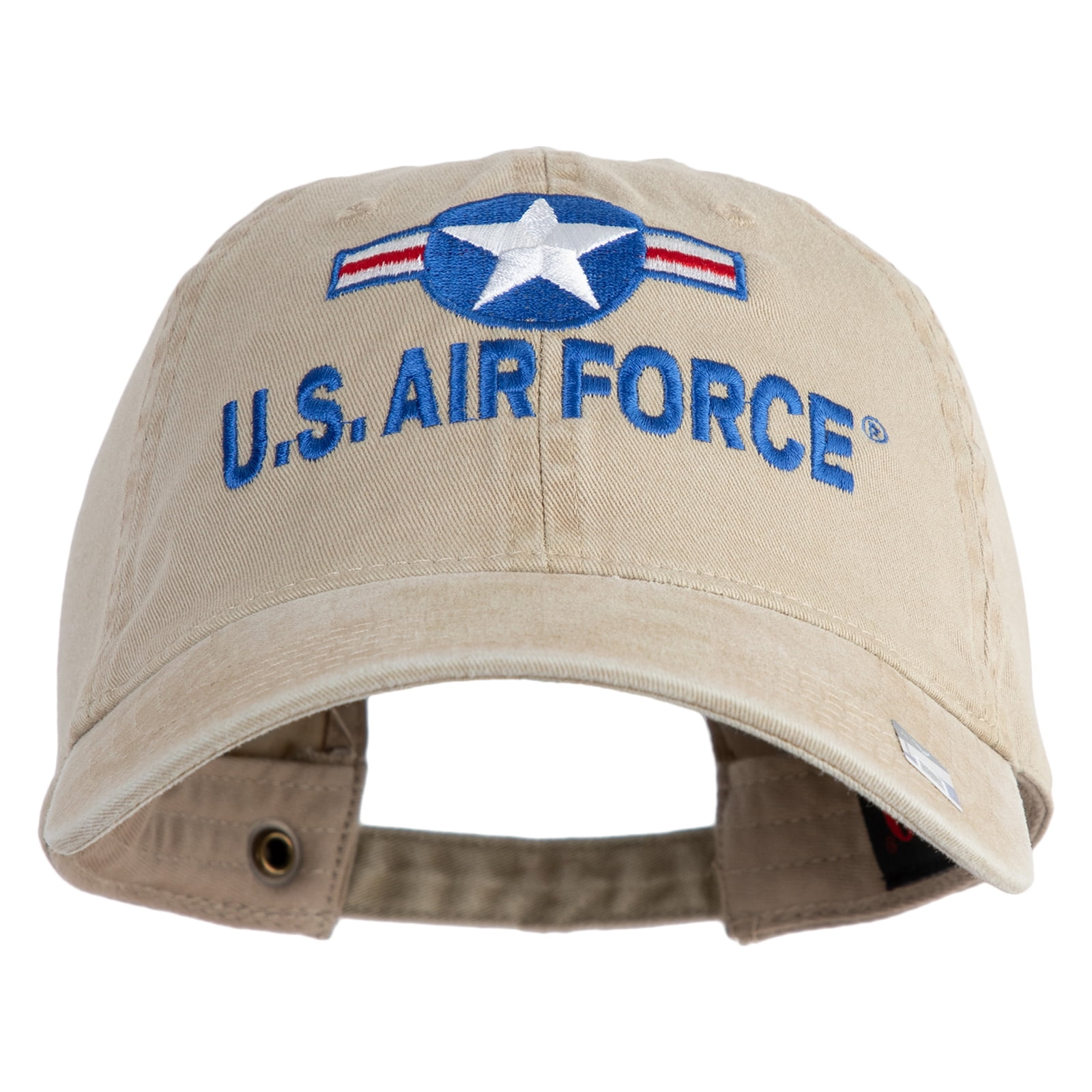 U.S. Air Force Roundel Embroidered Washed Solid Pigment Dyed Cotton ...