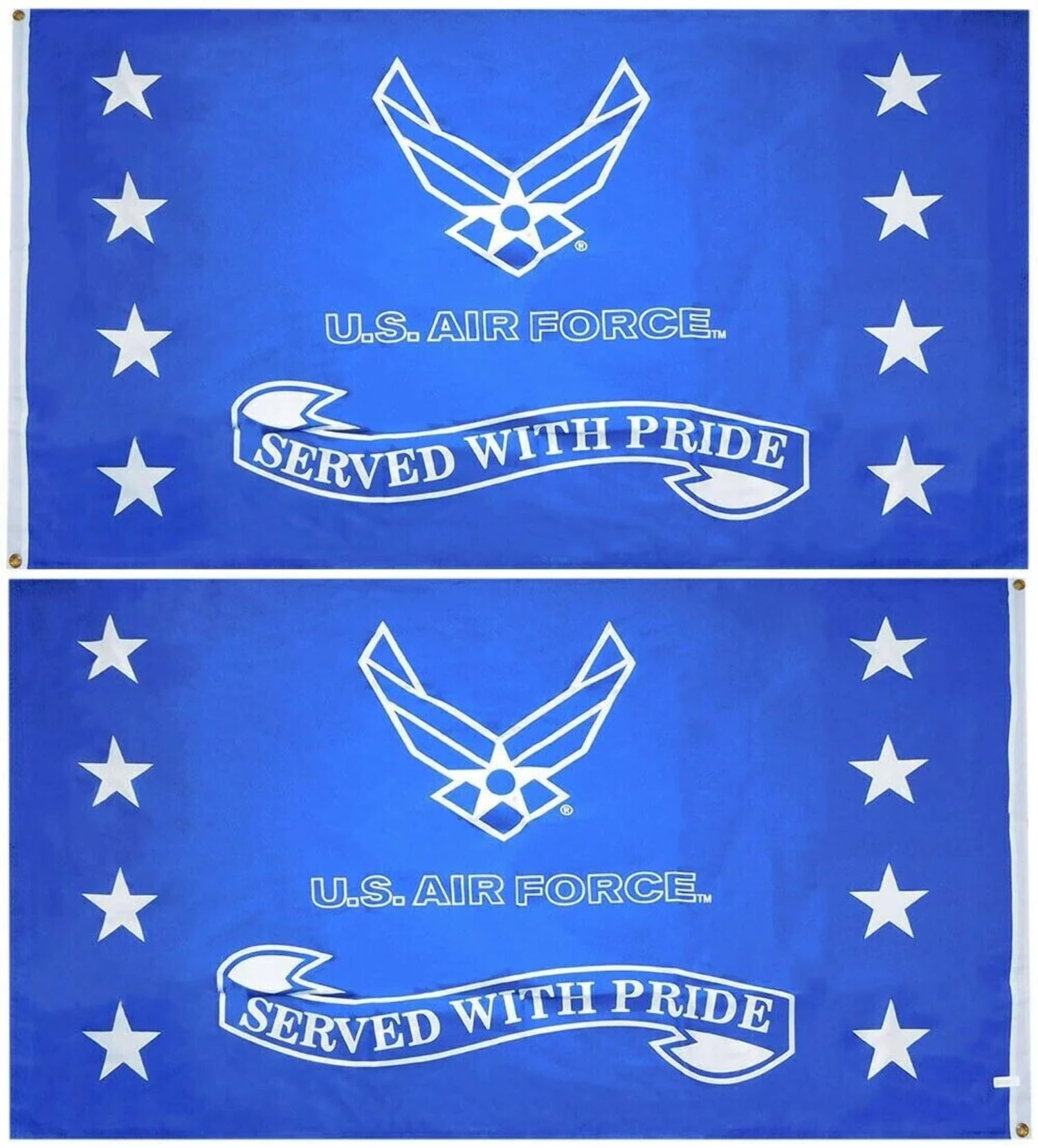 U.S. Air Force Served With Pride Wings 3x5 3'x5' Double Sided Poly Flag ...
