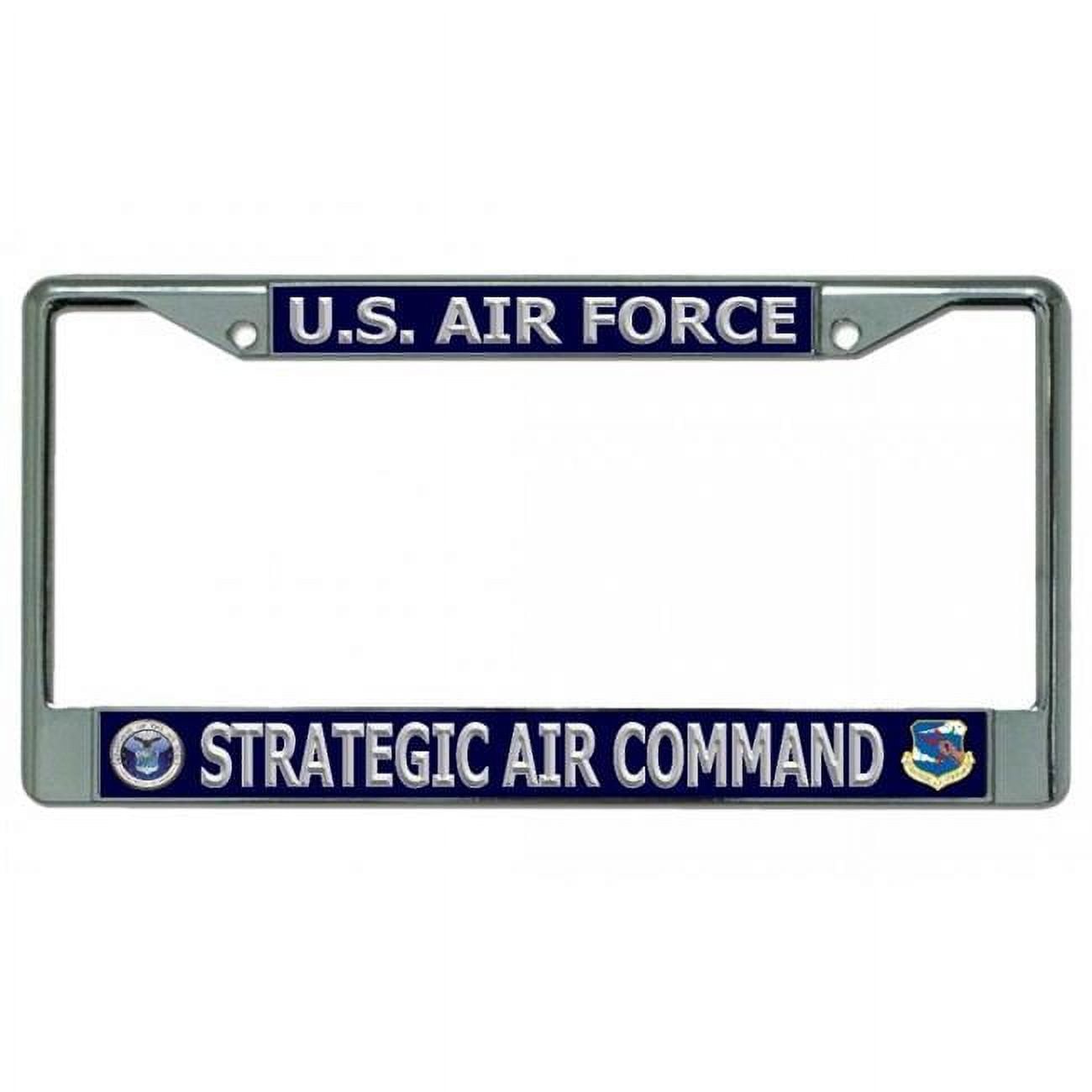 U.S. Air Force Strategic Air Command Chrome License Plate Frame ...