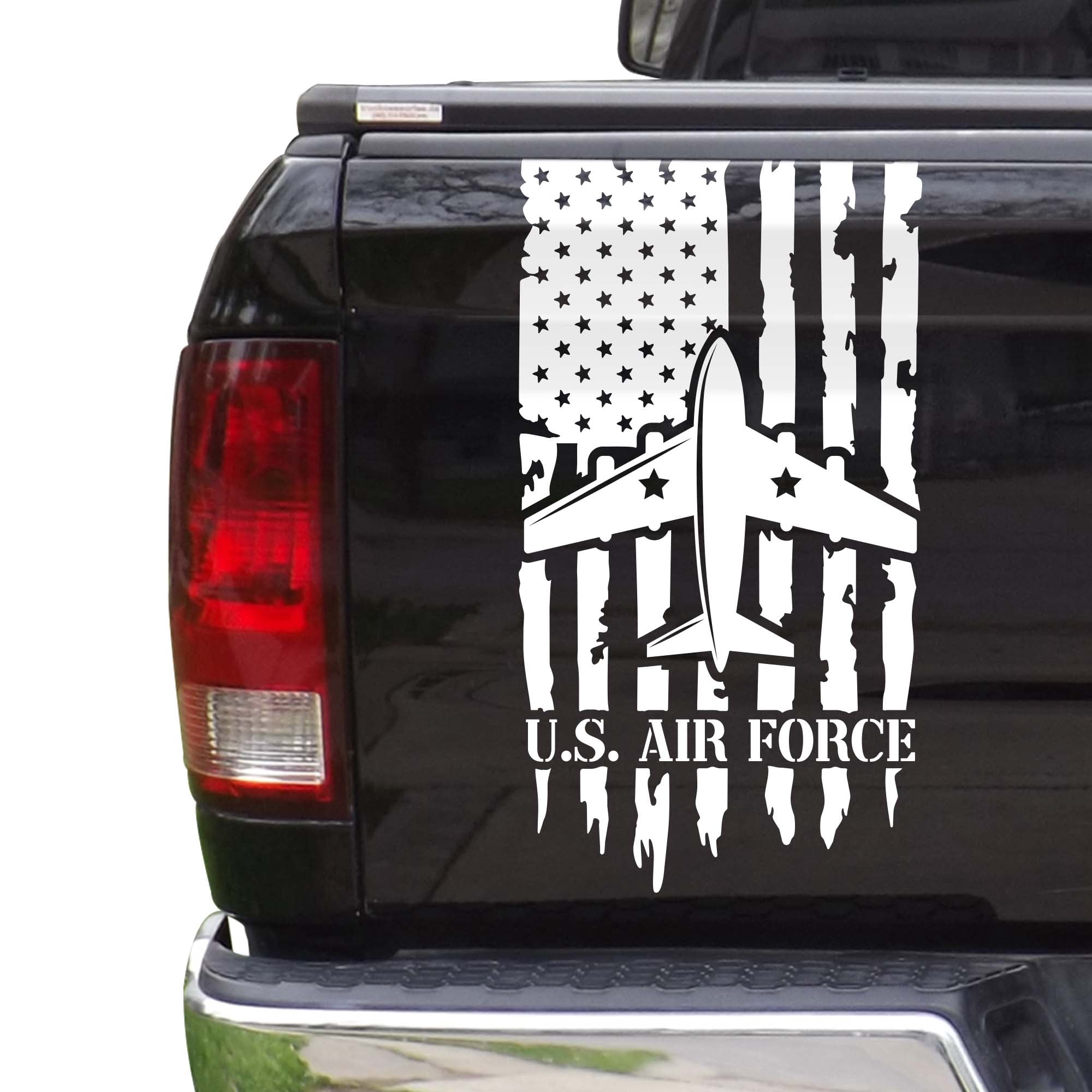 U.S. Air Force USAF Retired Veteran Distressed American USA US Flag ...