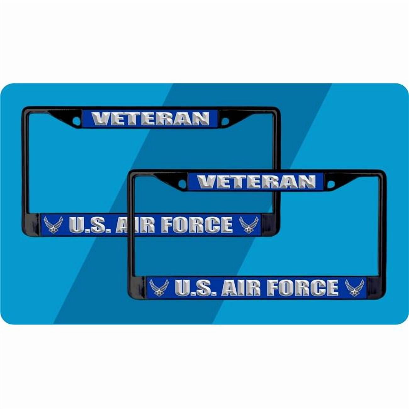 U.S. Air Force Veteran Black License Plate Frame 2 Pack - Walmart.com