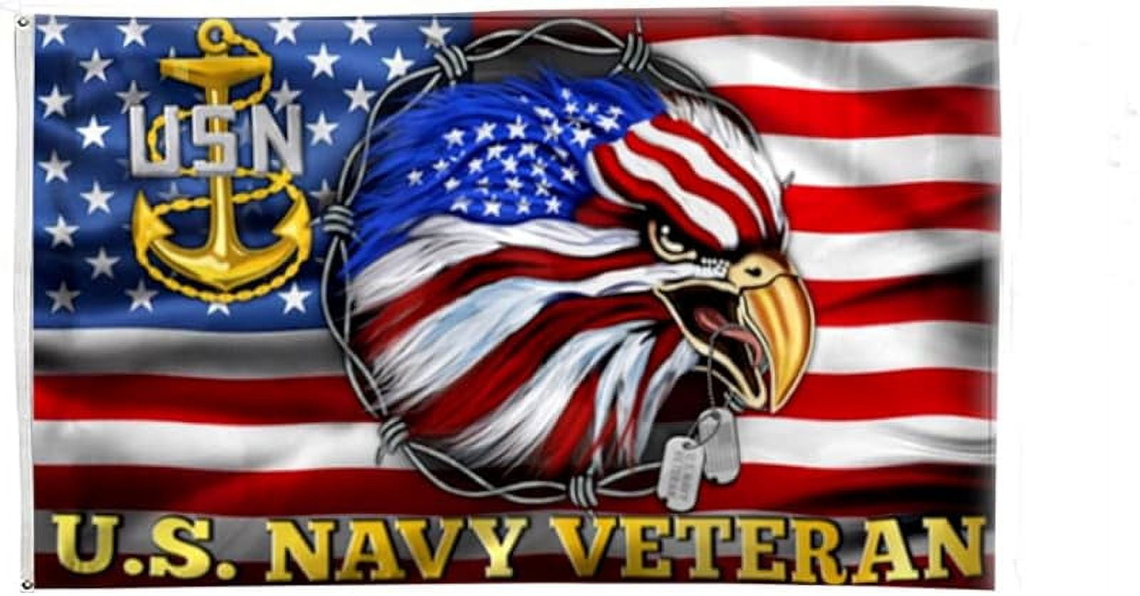 U.S. Air -Force Veteran Flag- Veteran Patriotic Eagle- Honor American ...