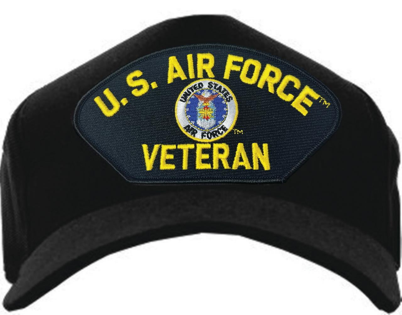 U.S. Air Force Veteran with Crest Emblematic Ball Cap - Walmart.com
