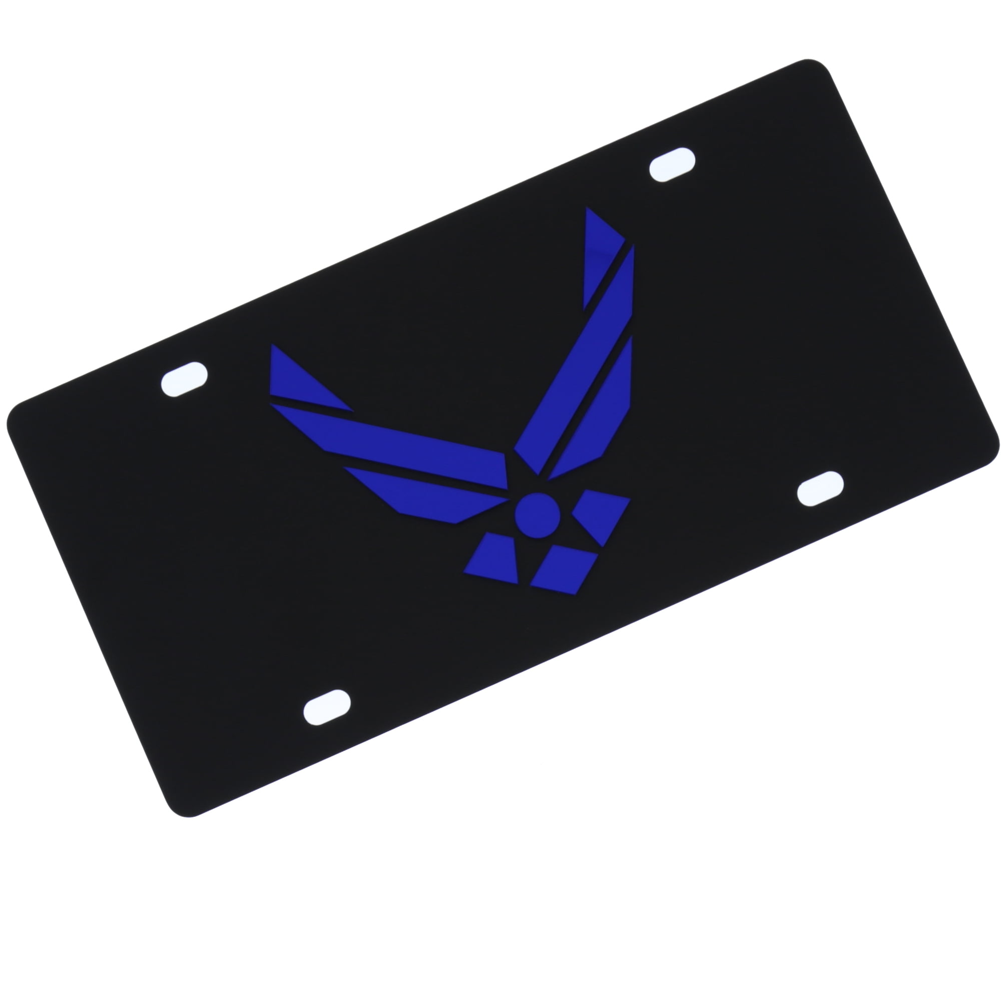 U.S. Airforce New Logo License Plate (Black) - Walmart.com