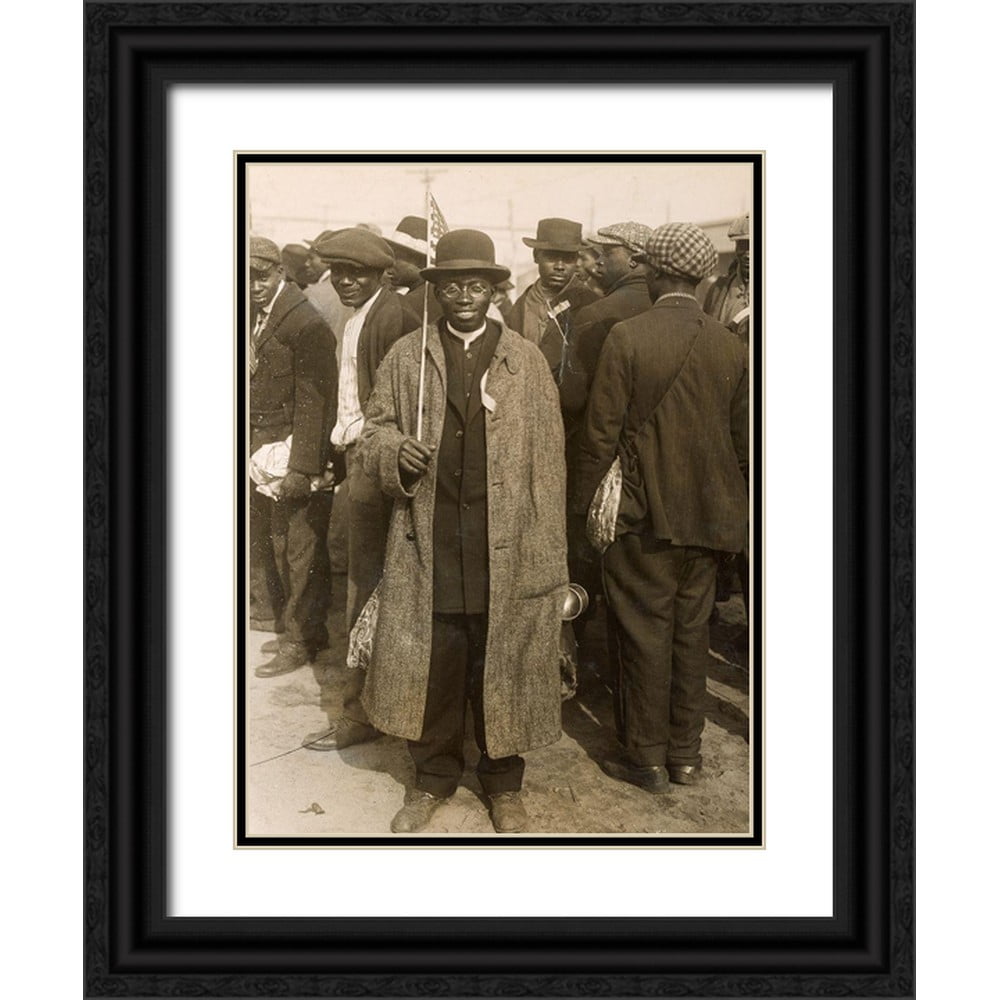 U.S. Archives 12x14 Black Ornate Wood Framed with Double Matting Museum ...