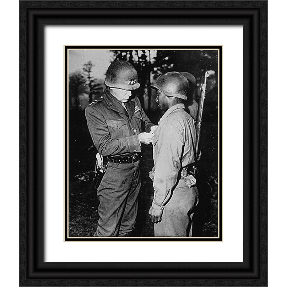 U.S. Archives 12x14 Black Ornate Wood Framed with Double Matting Museum ...