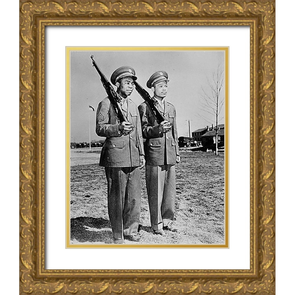 U.S. Archives 12x14 Gold Ornate Wood Framed with Double Matting Museum ...