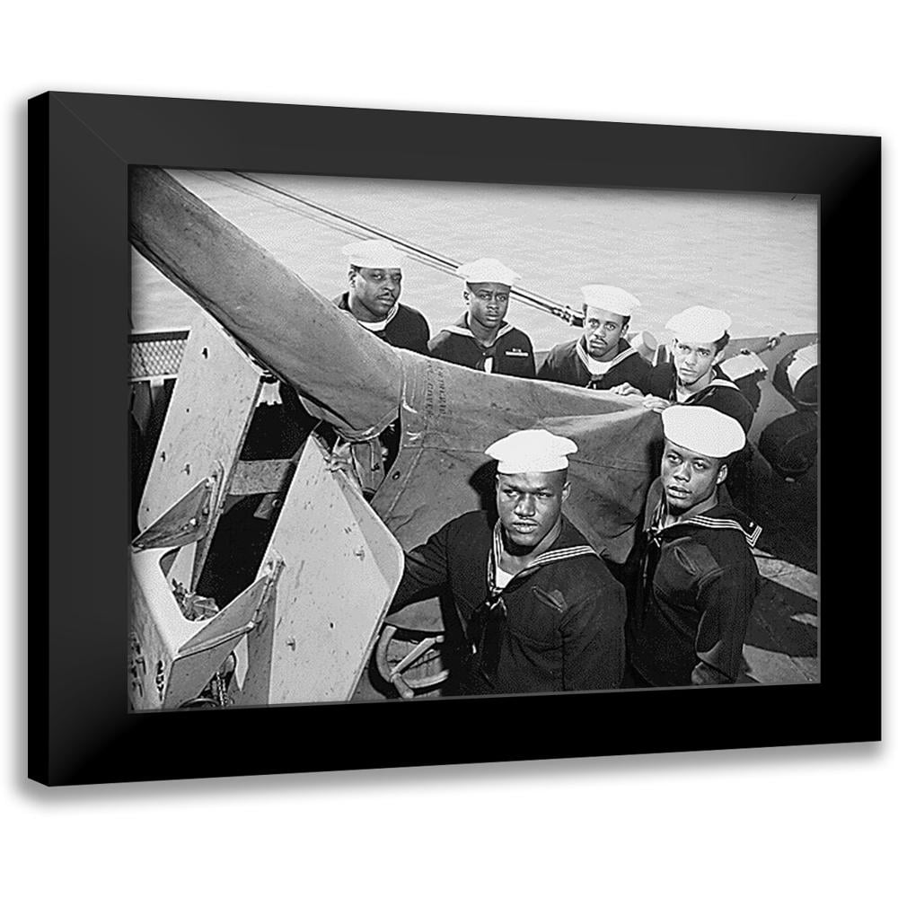 U.S. Archives 14x12 Black Modern Framed Museum Art Print Titled - WWII ...