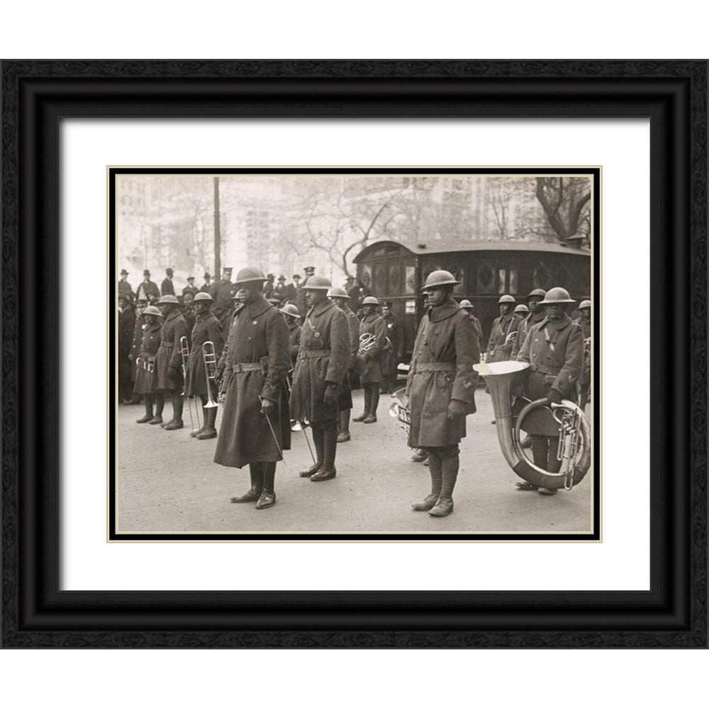 U.S. Archives 14x12 Black Ornate Wood Framed with Double Matting Museum ...