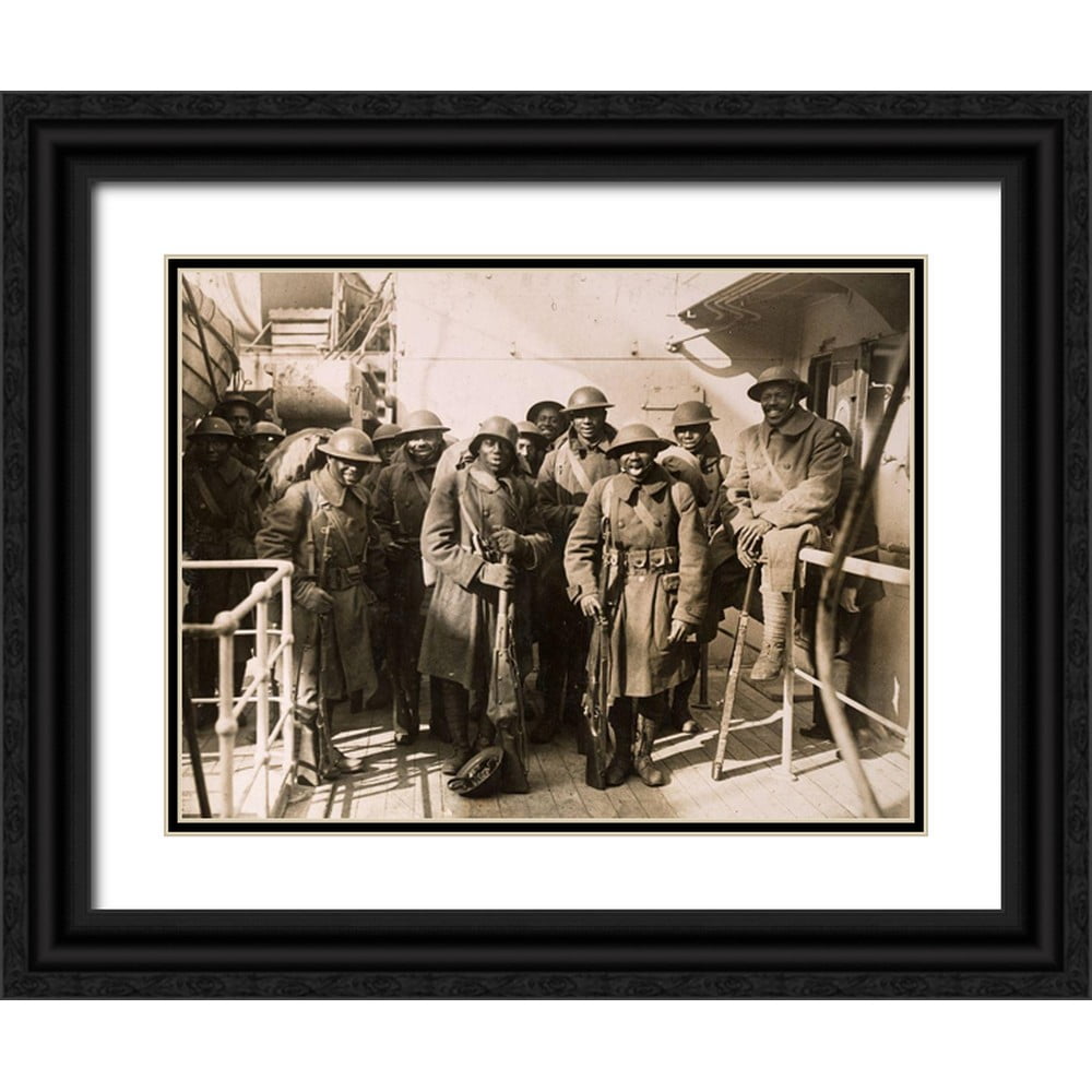 U.S. Archives 14x12 Black Ornate Wood Framed with Double Matting Museum Art Print Titled - WWI ...