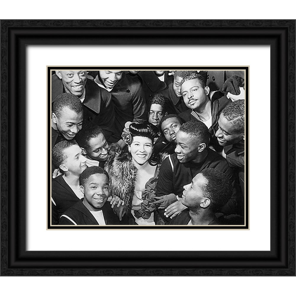 U.S. Archives 14x12 Black Ornate Wood Framed with Double Matting Museum ...