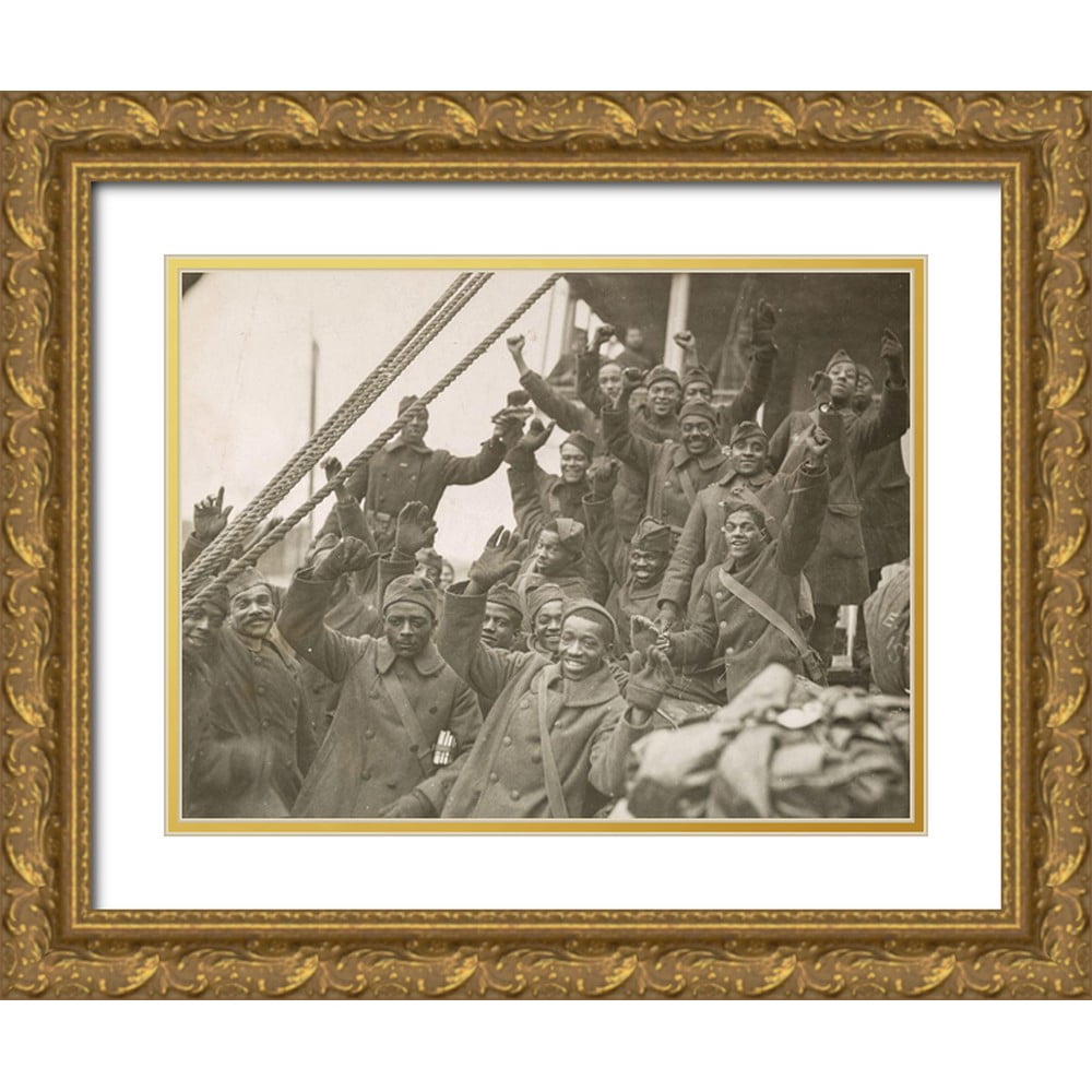 U.S. Archives 14x12 Gold Ornate Wood Framed with Double Matting Museum ...