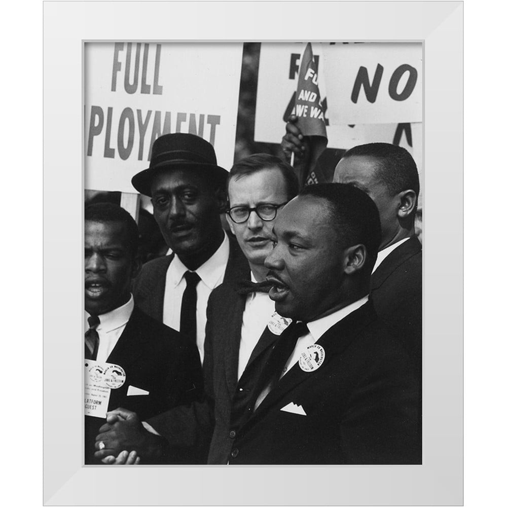 U.S. Archives 15x18 White Modern Wood Framed Museum Art Print Titled - Dr. Martin Luther King Jr ...