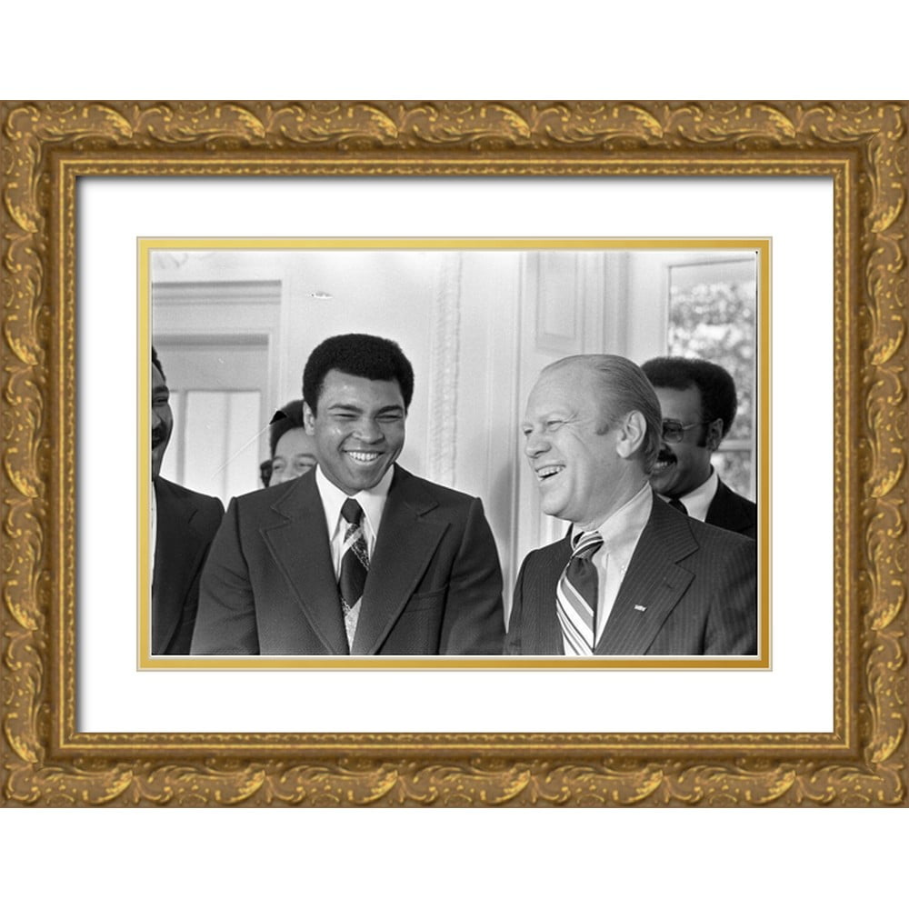 U.S. Archives 24x17 Gold Ornate Wood Framed with Double Matting Museum ...