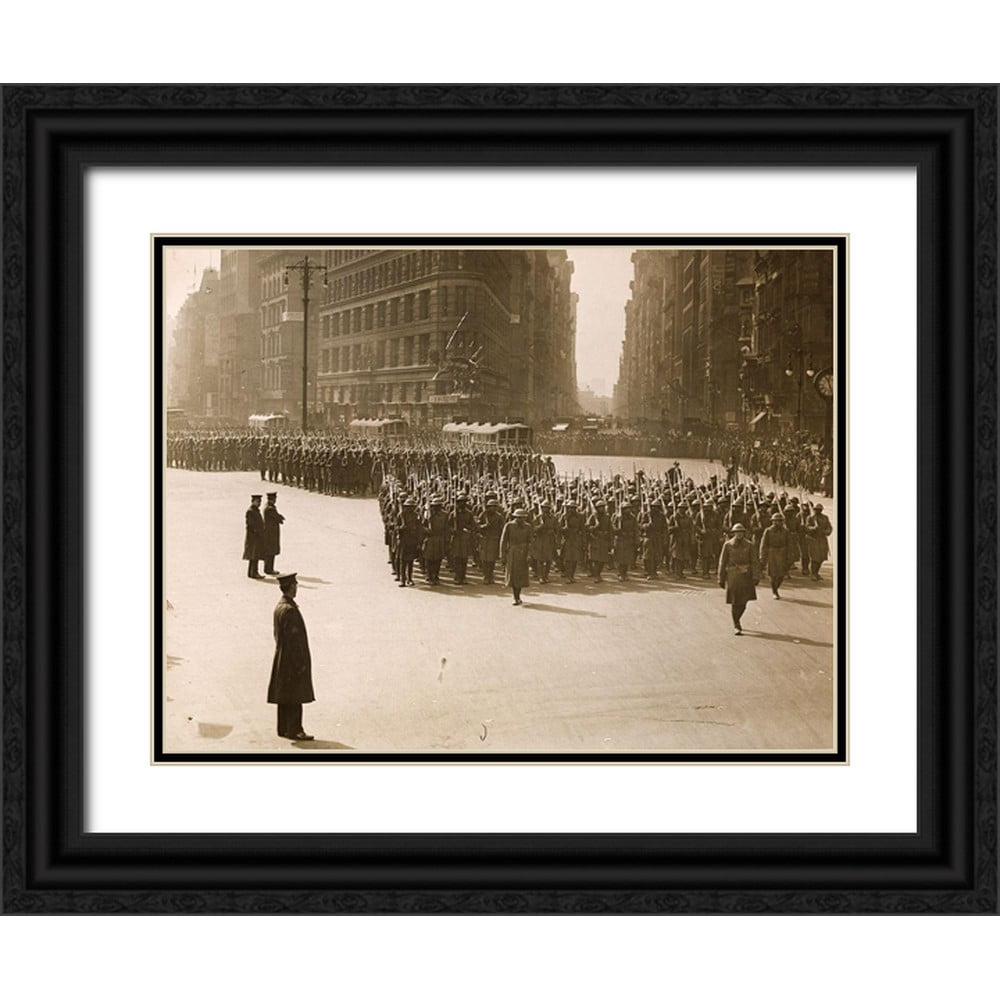 U.S. Archives 24x19 Black Ornate Wood Framed with Double Matting Museum ...