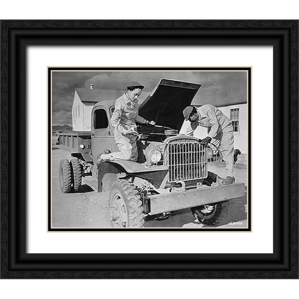 U.S. Archives 24x20 Black Ornate Wood Framed with Double Matting Museum ...