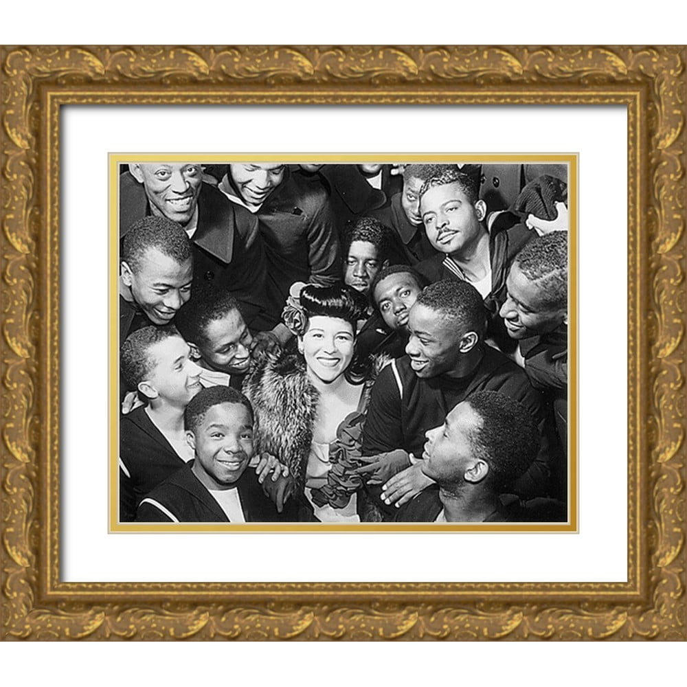 U.S. Archives 32x26 Gold Ornate Wood Framed with Double Matting Museum ...