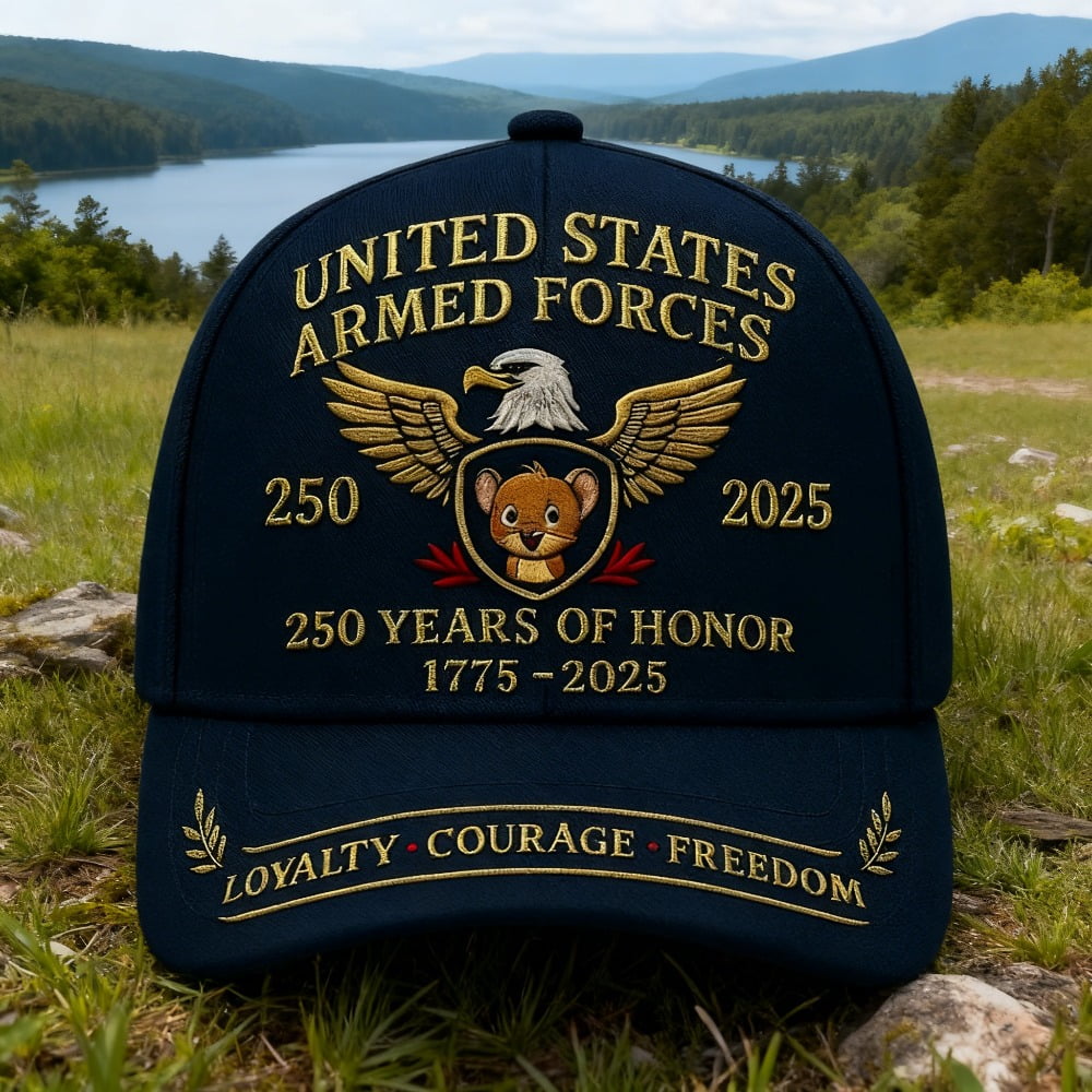 U.S. Armed Forces 250th Anniversary Hat 1775-2025, Military Cap with ...