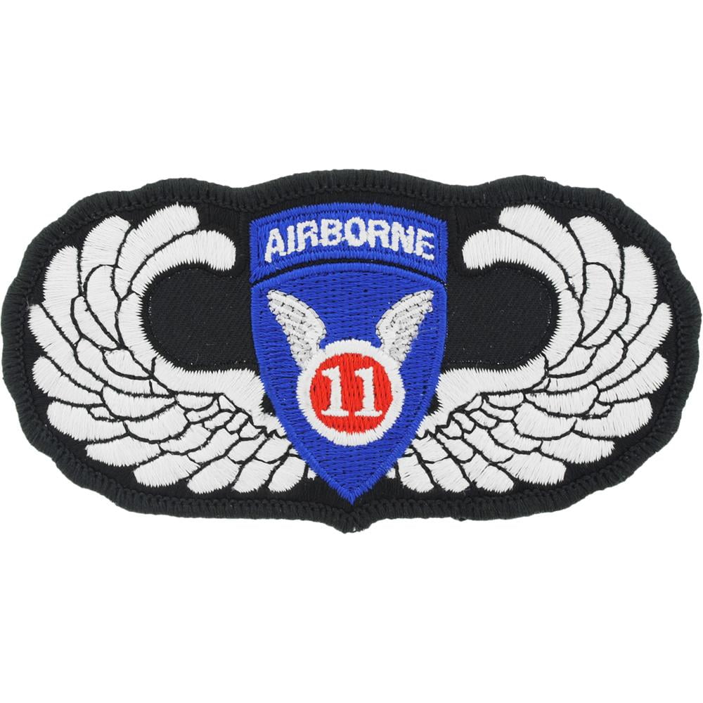 U.S. Army 11th Airborne Wing Patch Blue & White 3" - Walmart.com