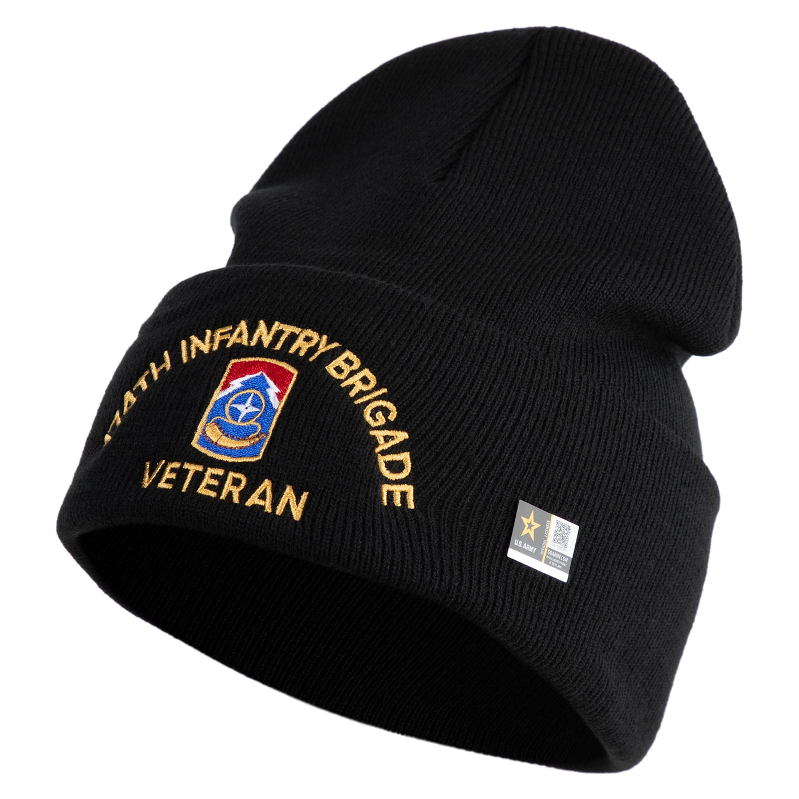 U.S. Army 174th Infantry Brigade Logo Embroidered 12 Inch Solid Knit ...