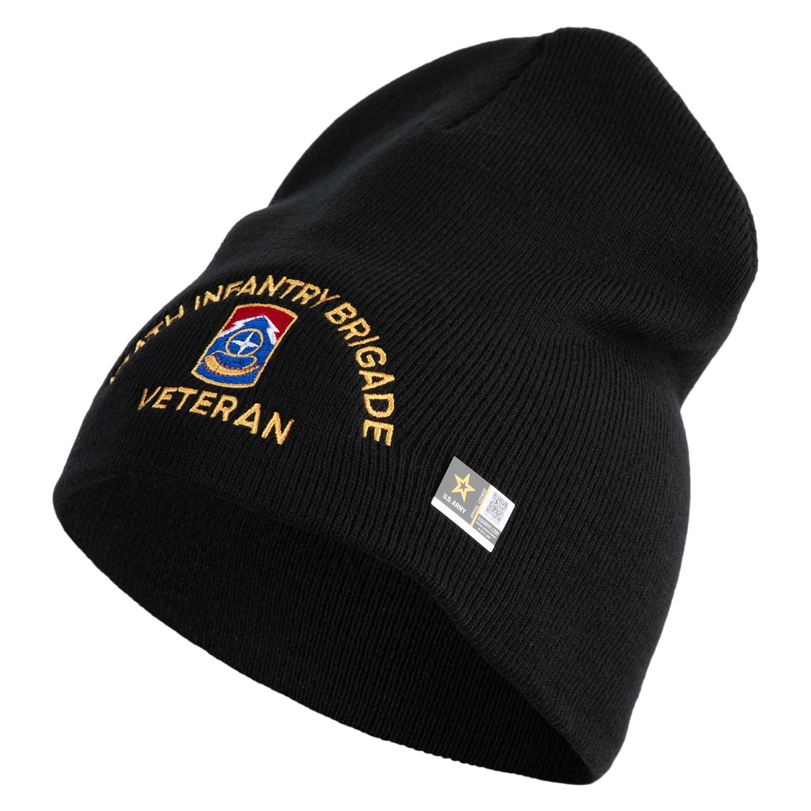 U.S. Army 174th Infantry Brigade Symbol Embroidered 8 Inch Solid Knit ...