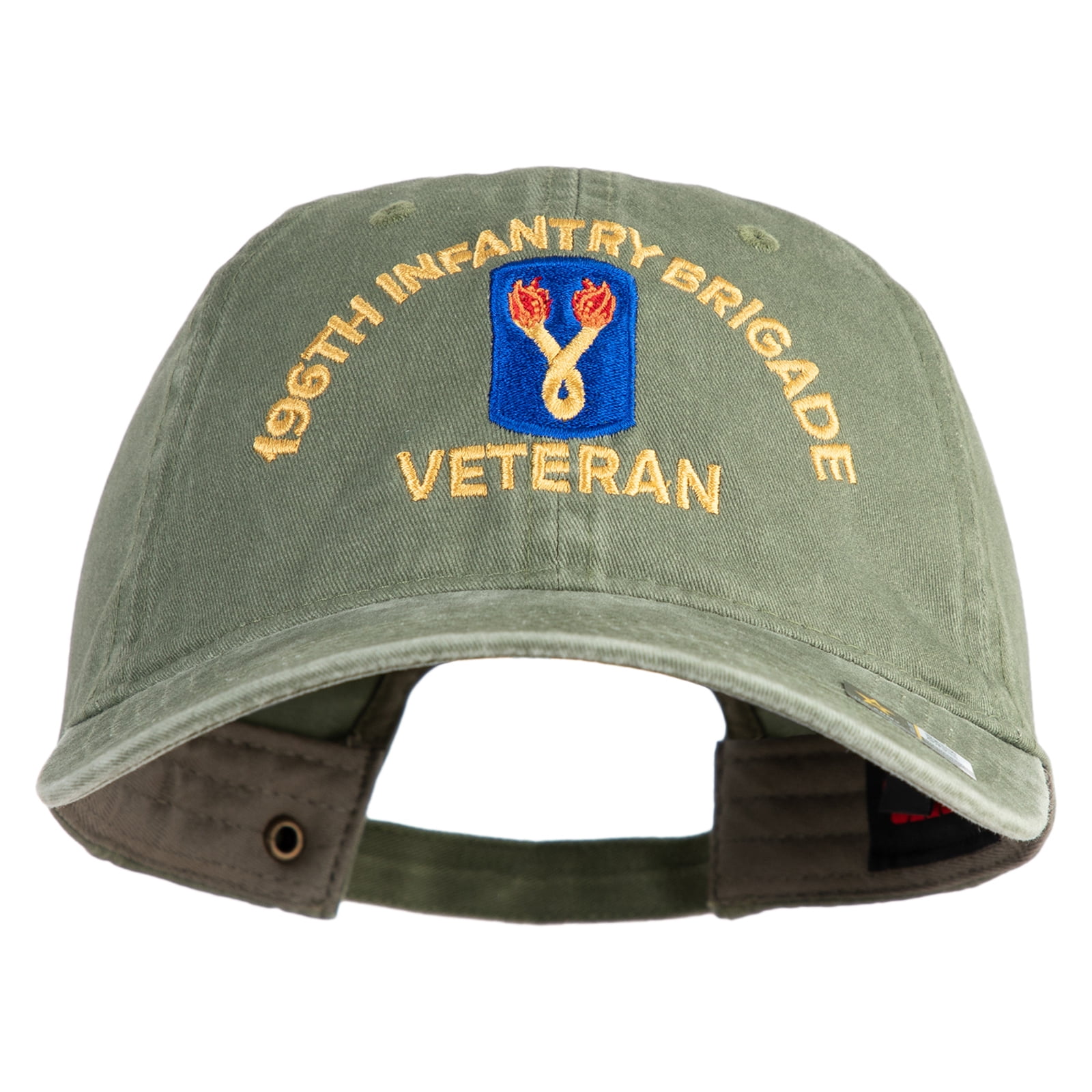 U.S. Army 196th Infantry Brigade Embroidered Washed Solid Pigment Dyed ...