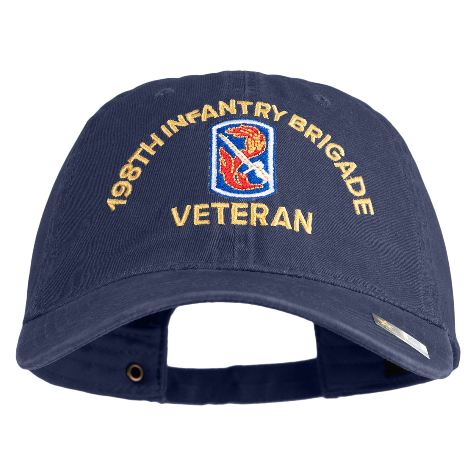U.S. Army 198th Infantry Brigade Embroidered Washed Solid Pigment Dyed ...