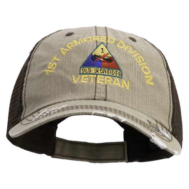 U.S. Army 1st Armored Division Embroidered Low Profile Special Cotton ...