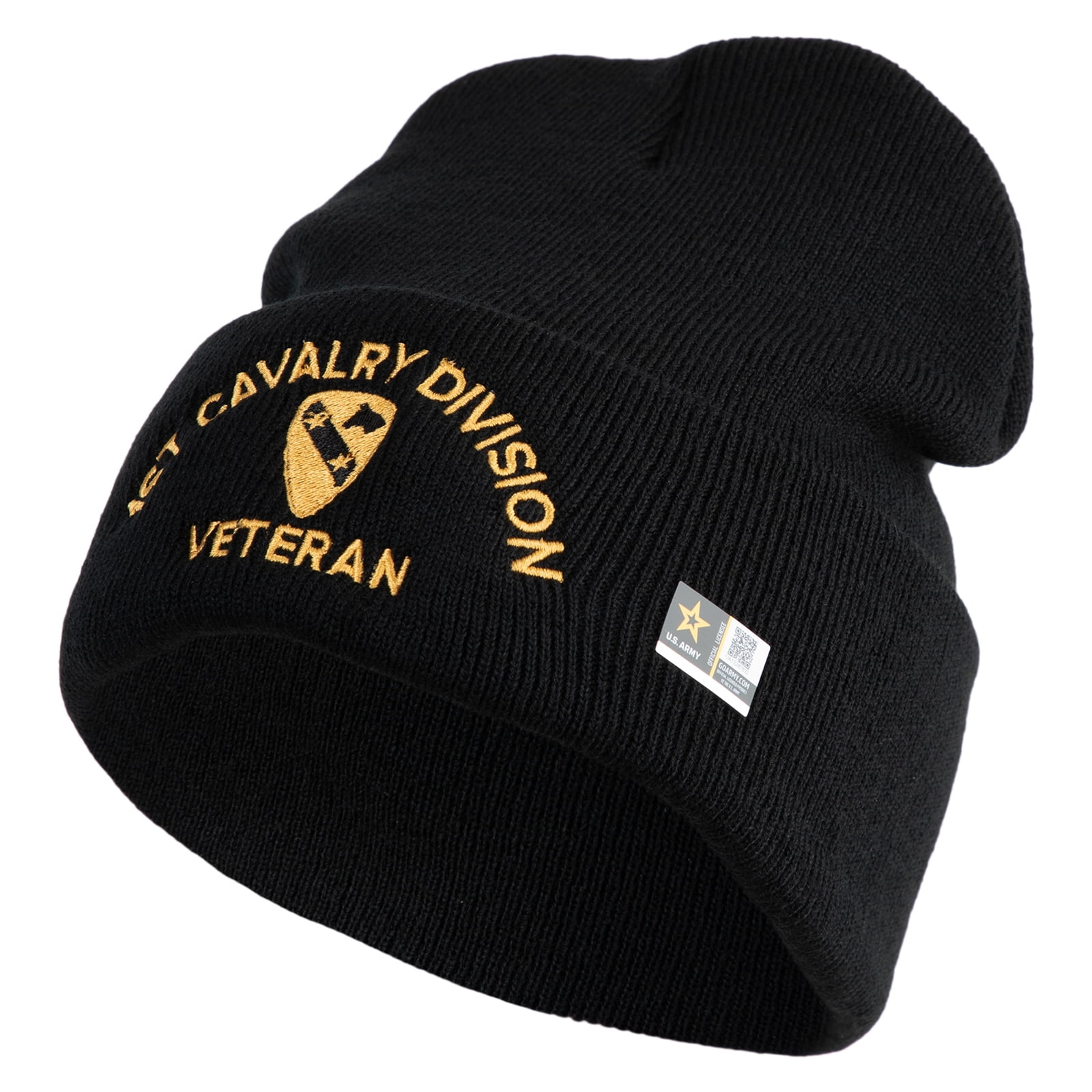 U.S. Army 1st Cavalry Division Logo Embroidered 12 Inch Solid Knit Cuff ...