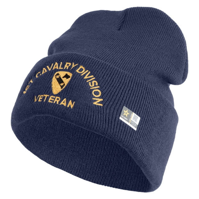 U.S. Army 1st Cavalry Division Logo Embroidered 12 Inch Solid Knit Cuff ...